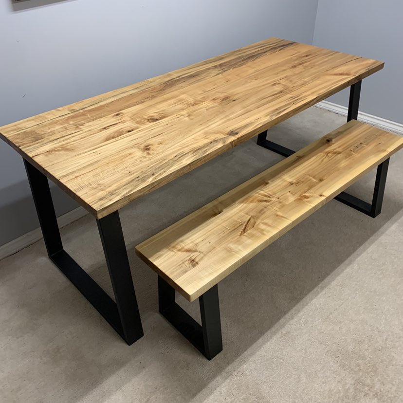Ambrosia Maple Dining Table Set 72"x36" – The Knotty Lumber Co.